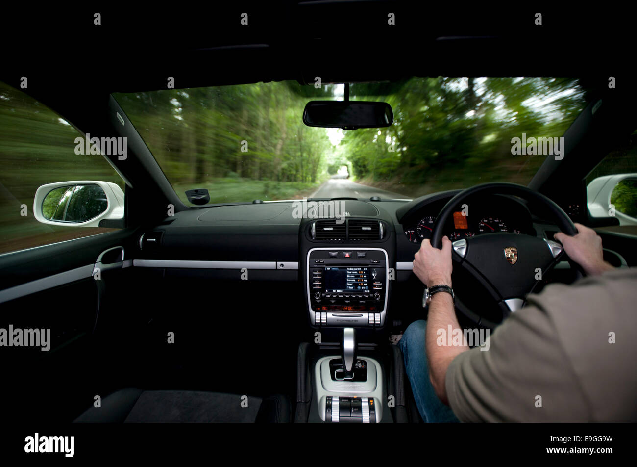 Hands driving porsche hi-res stock photography and images - Alamy