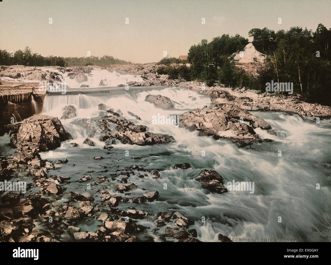 This photochrom image shows the Ringerike region in Buskerud, Norway ...