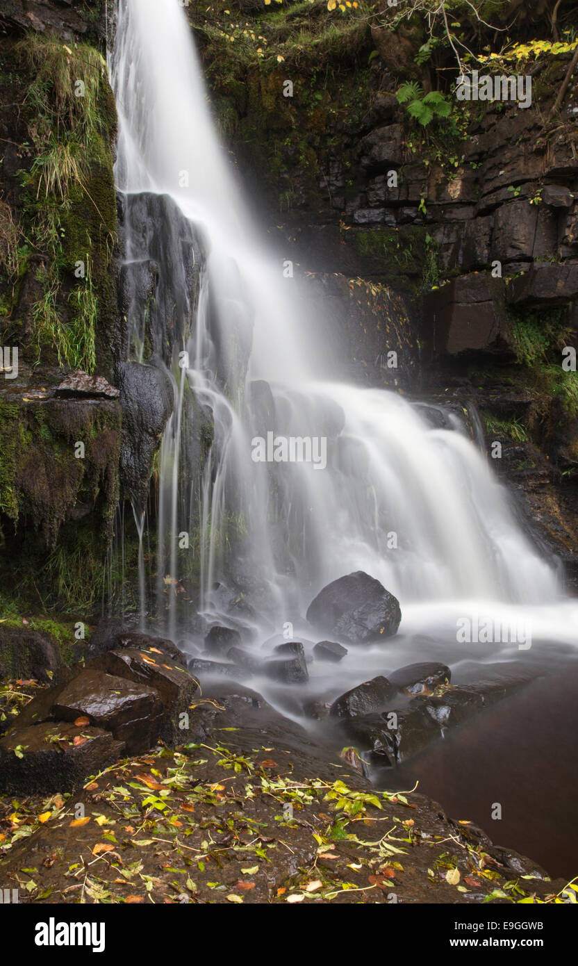 Waterfalls near the village of Keld, Swaledale, Yorkshire Dales ...