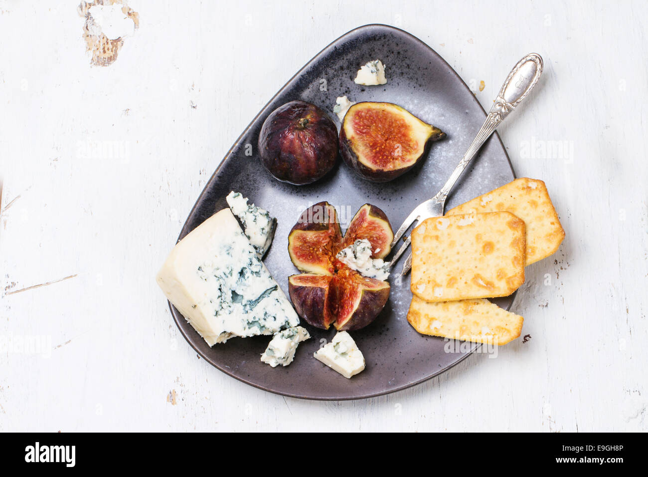 Figs and cheese Stock Photo - Alamy