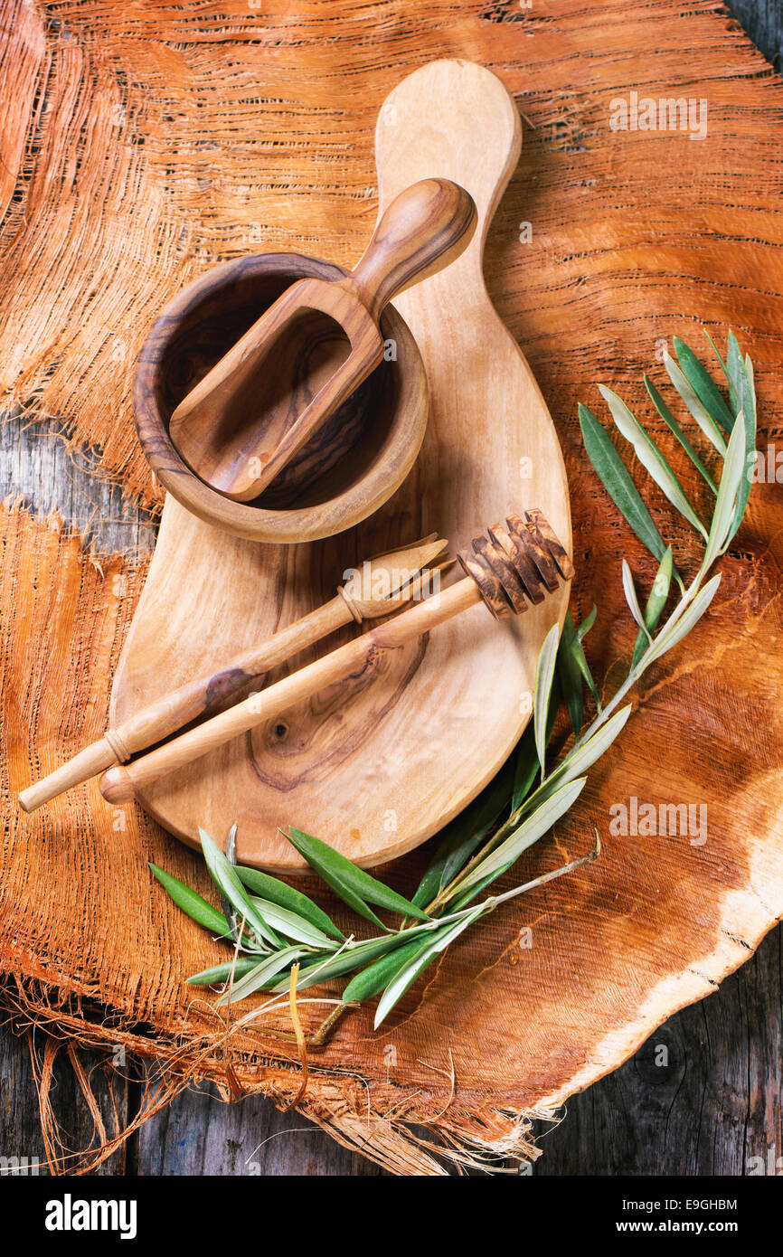 Olive tree utensils hi-res stock photography and images - Alamy