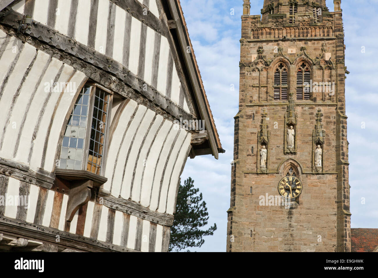 The15th century timber framed Tudor Merchants House and St Nicolas ...