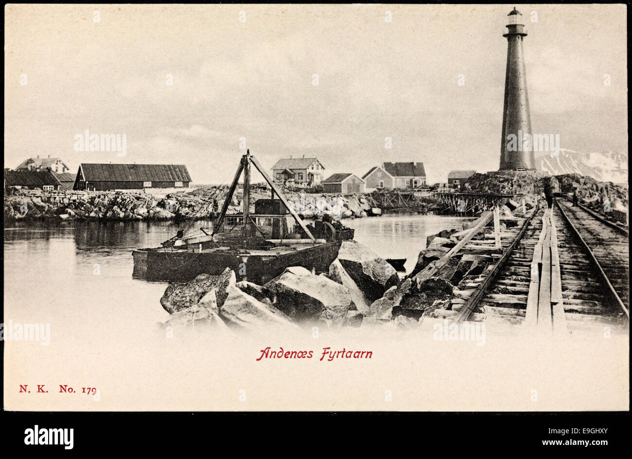 This photograph captures the Andenes Lighthouse, also known as Anden's ...