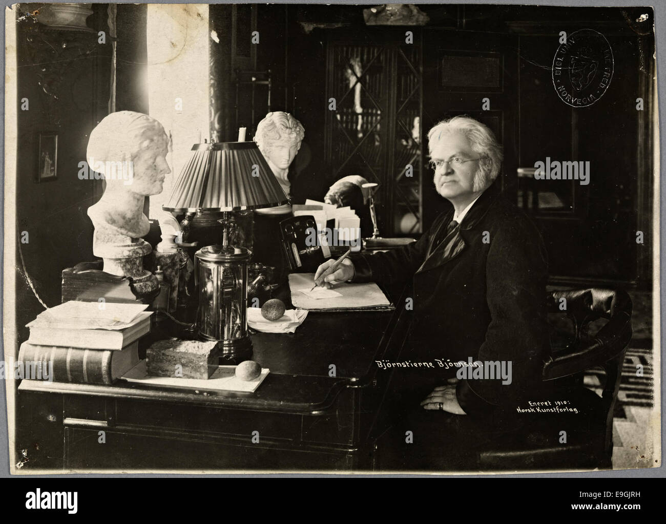 This photograph captures Bjørnstjerne Bjørnson, a famous Norwegian ...