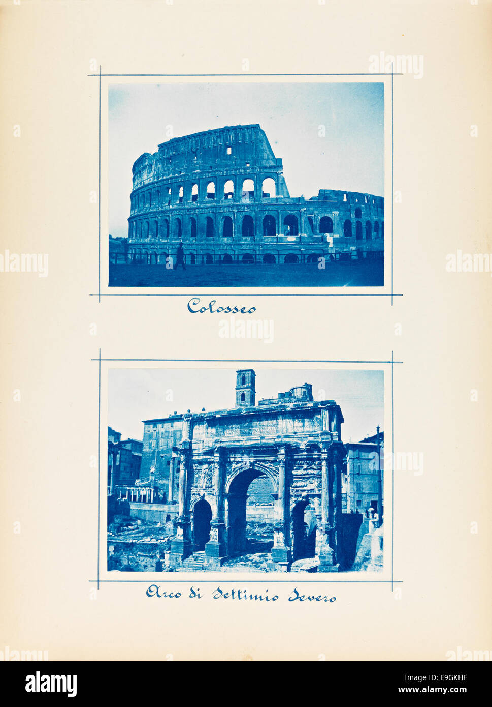 A photograph from September 1899, showing the Arch of Septimius Severus ...