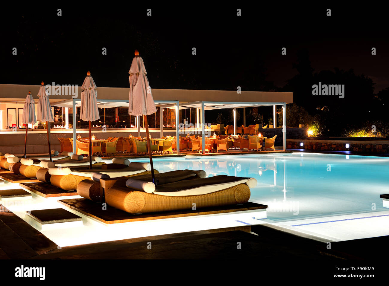 Pool Bar At Night SOL Pool Bar, Renaissance Cairo Mirage City Hotel