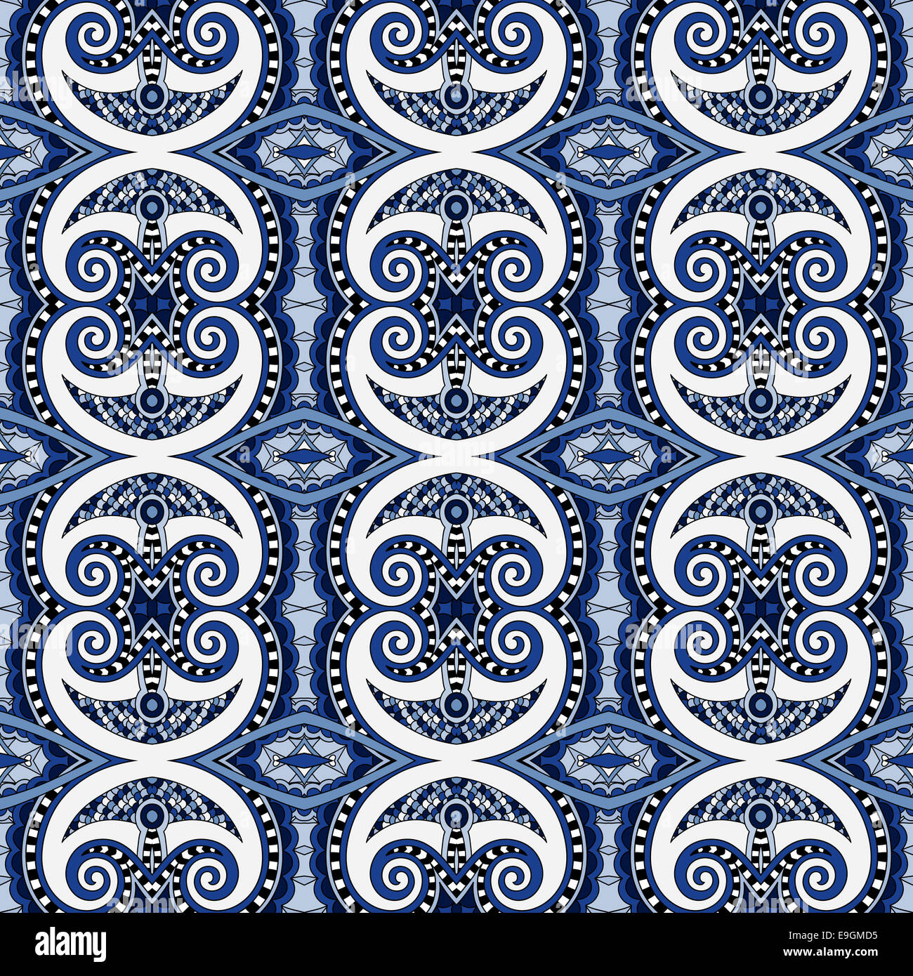 seamless geometry vintage pattern, ethnic style ornamental backg Stock ...