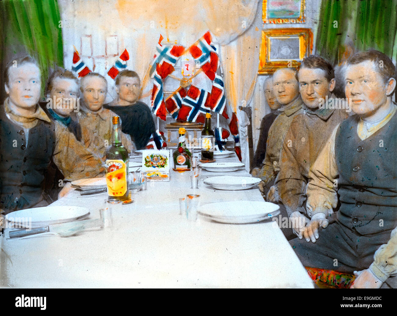This photograph captures a celebratory dinner on June 7, 2011 ...