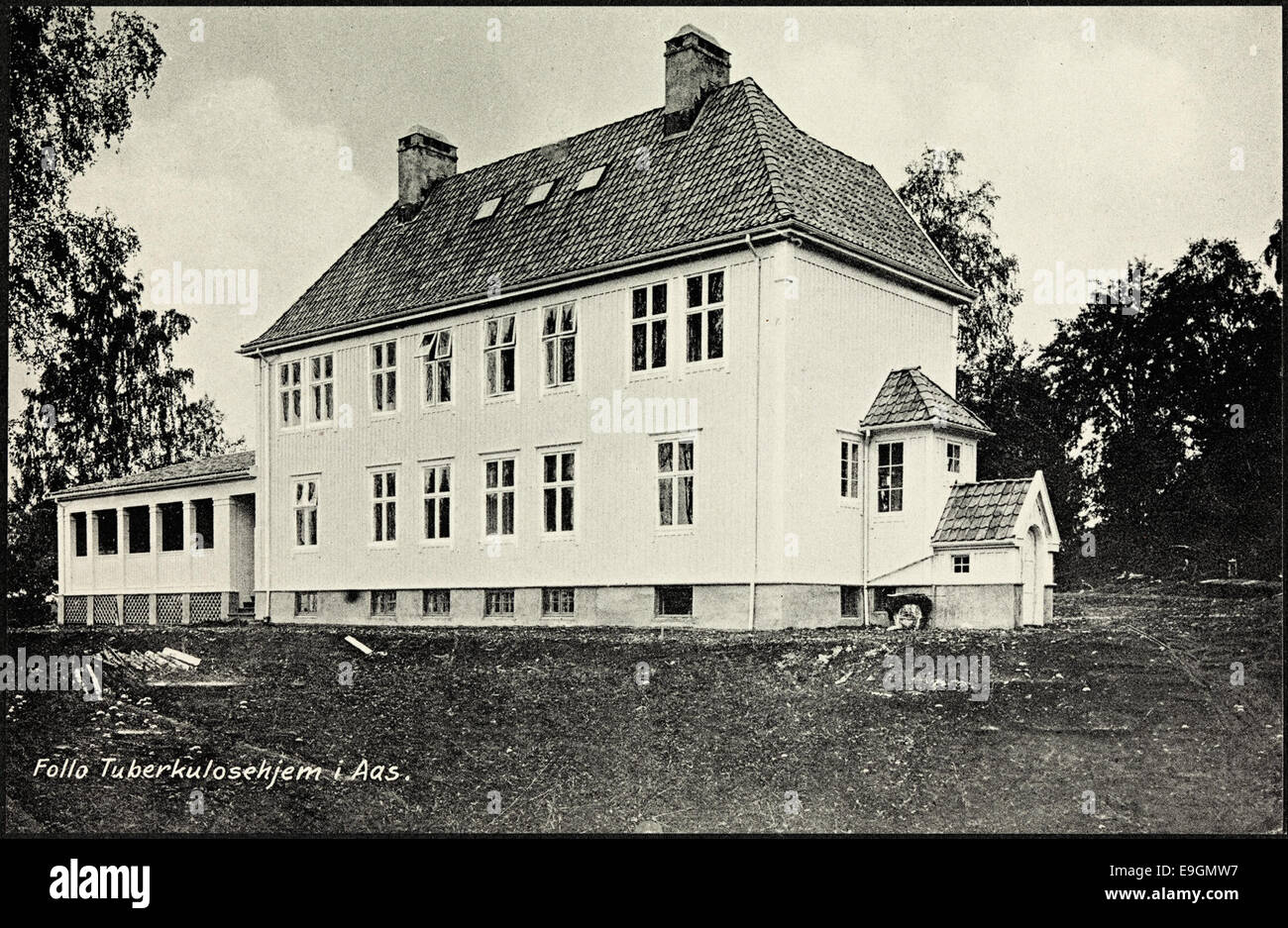 This photograph from 1916 depicts the Follo Tuberculosis Sanatorium in ...