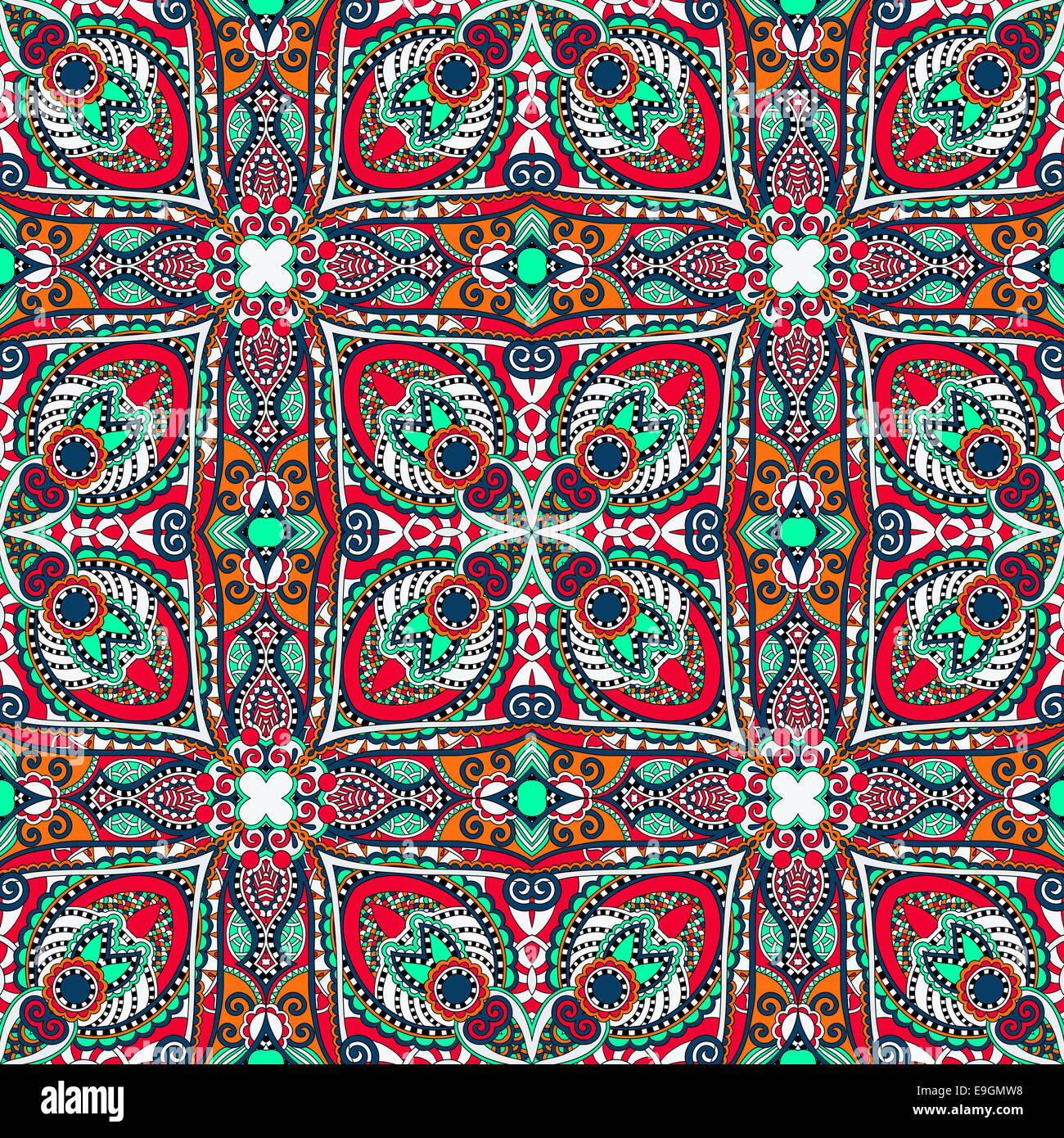 seamless geometry vintage pattern, ethnic style ornamental backg Stock ...