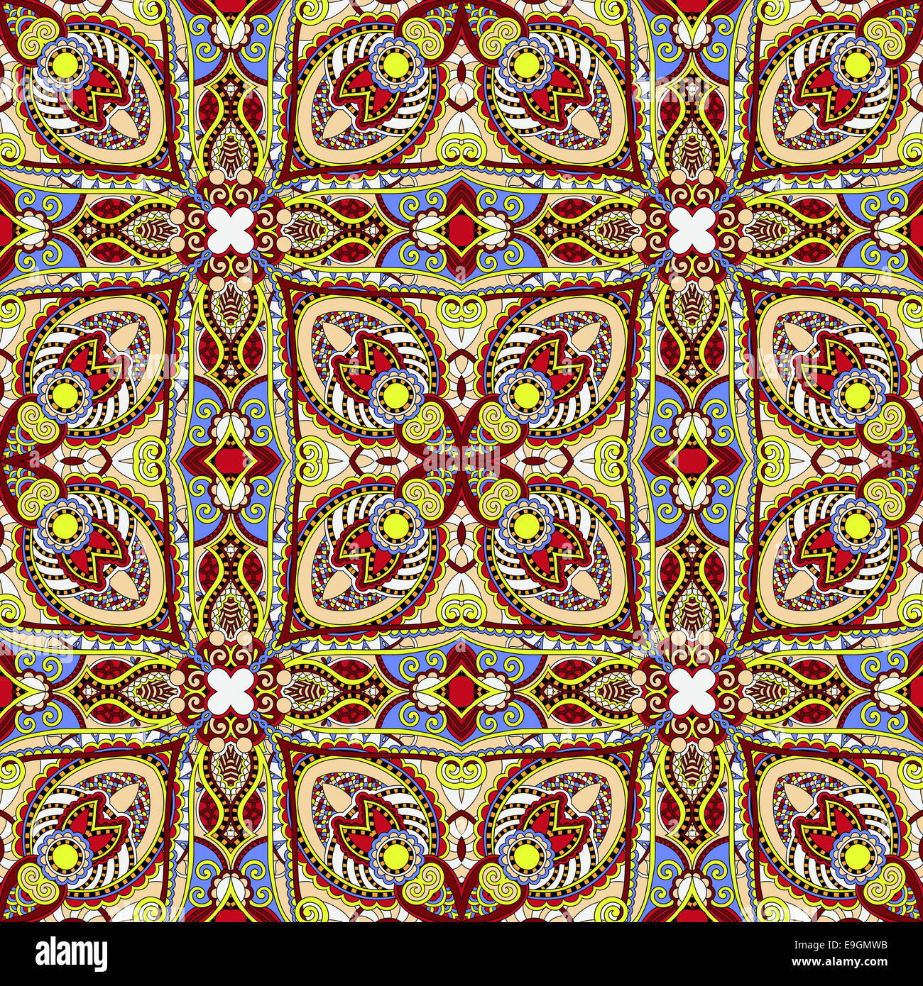 seamless geometry vintage pattern, ethnic style ornamental backg Stock ...