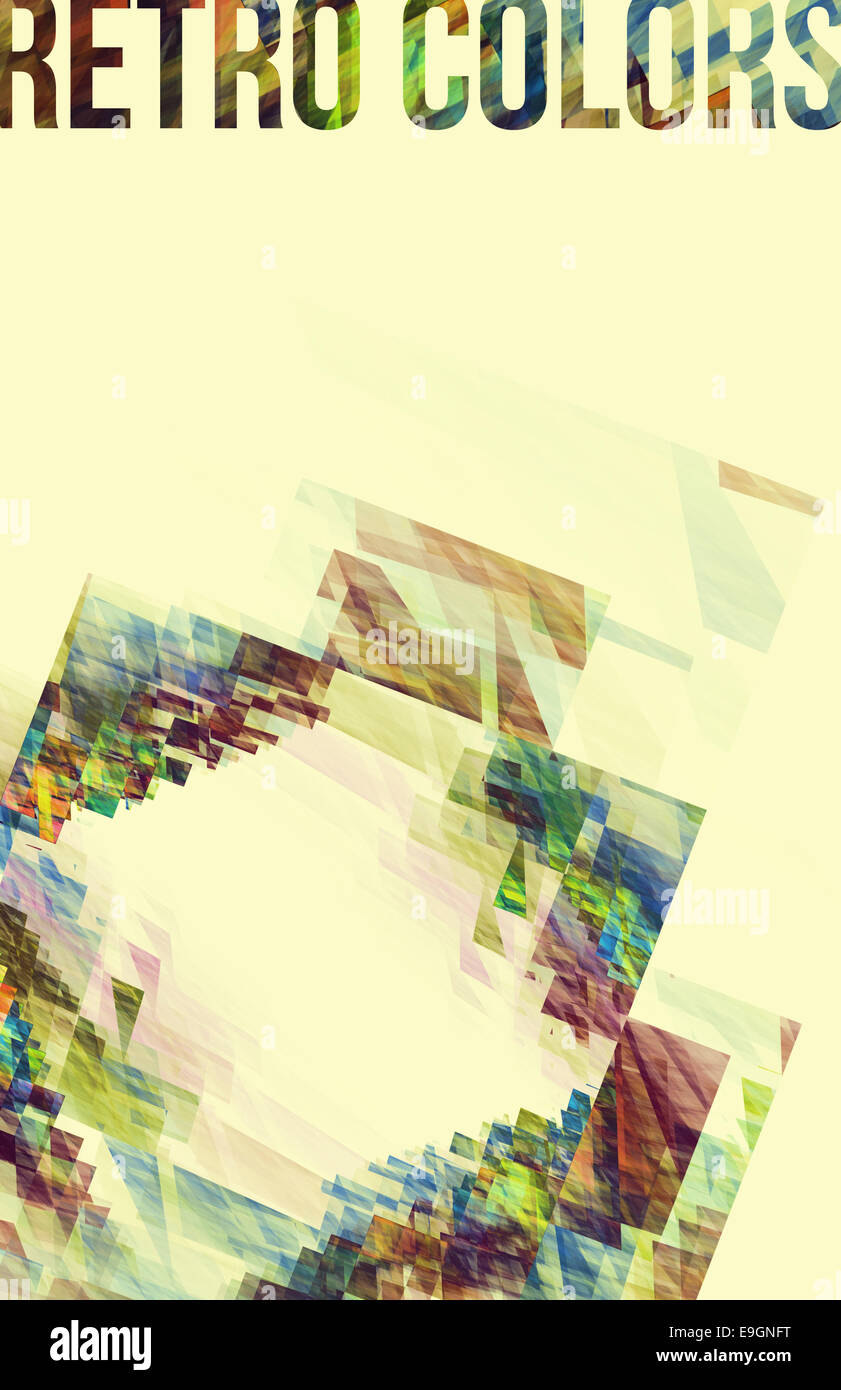Retro colors. Abstract colorful background for vintage style poster ...