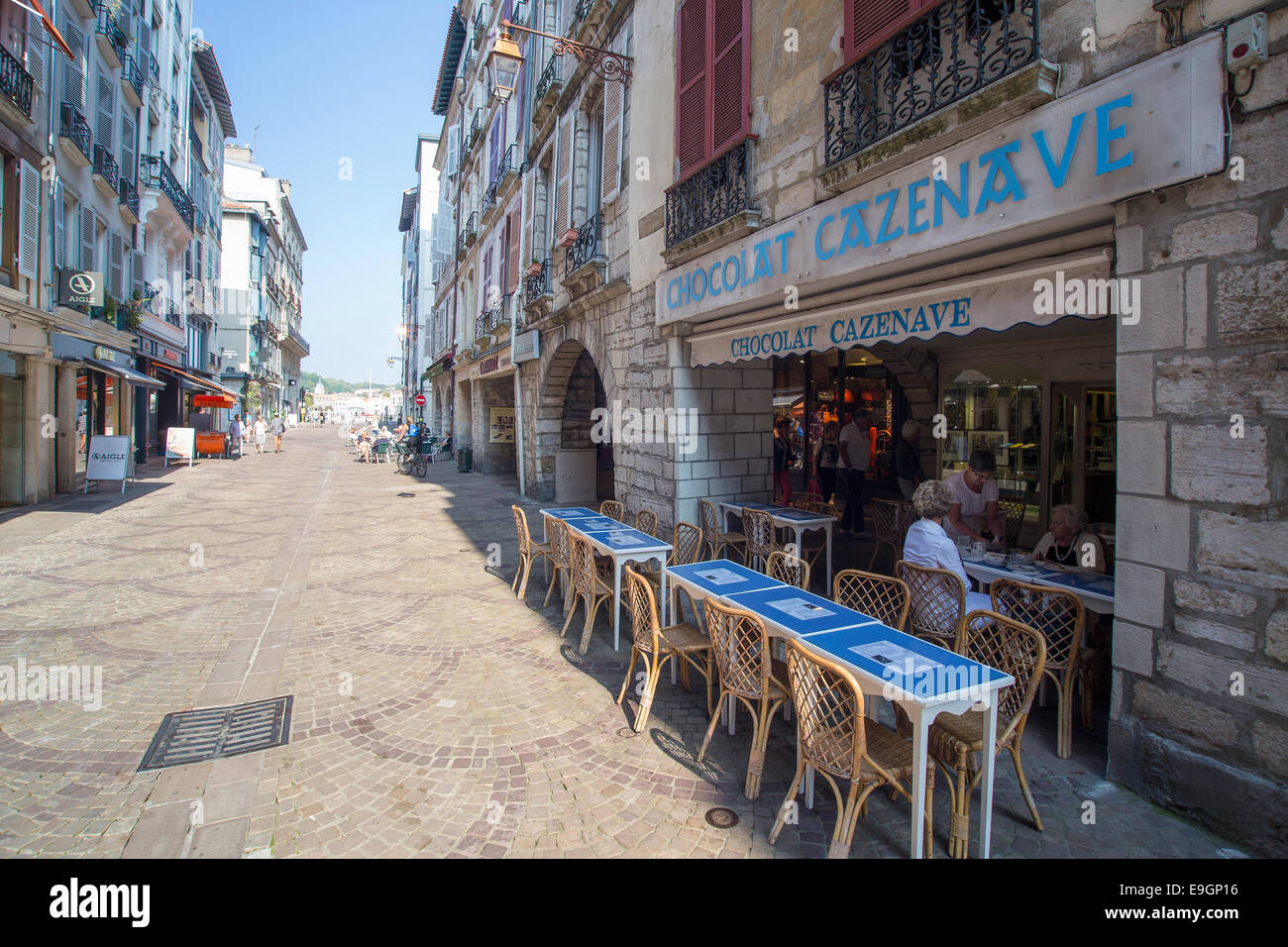 Centre of Bayonne France Basque country Stock Photo - Alamy
