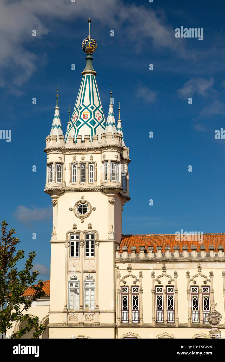 Ornate tower in Sintra - traditional town in Portugal Stock Photo - Alamy