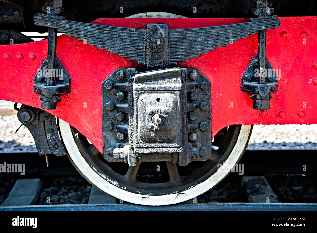 Locomotive detail wheel leaf spring hi-res stock photography and images ...