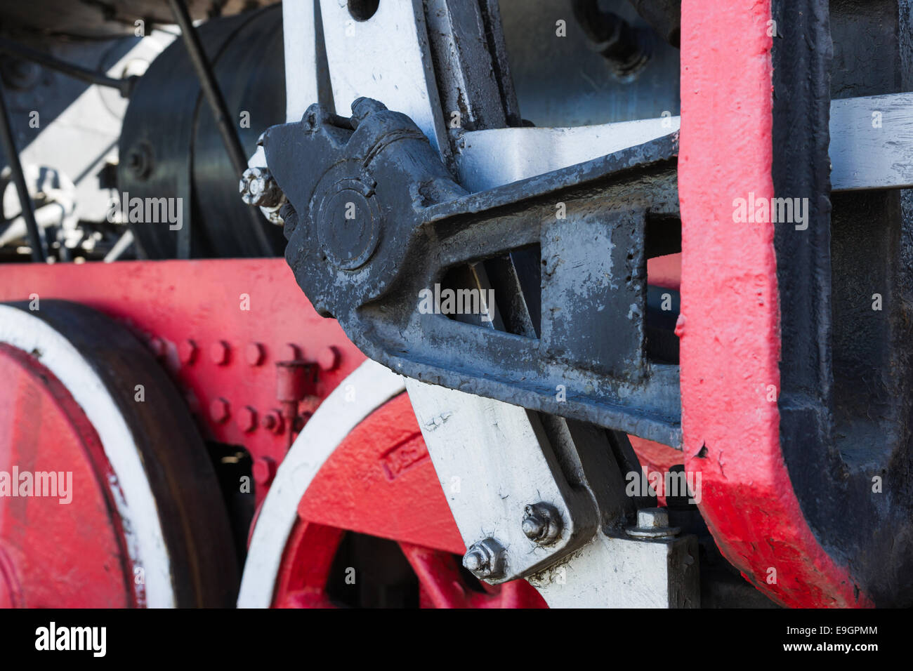 Mechanical Detail Old Steam Locomotive High Resolution Stock ...