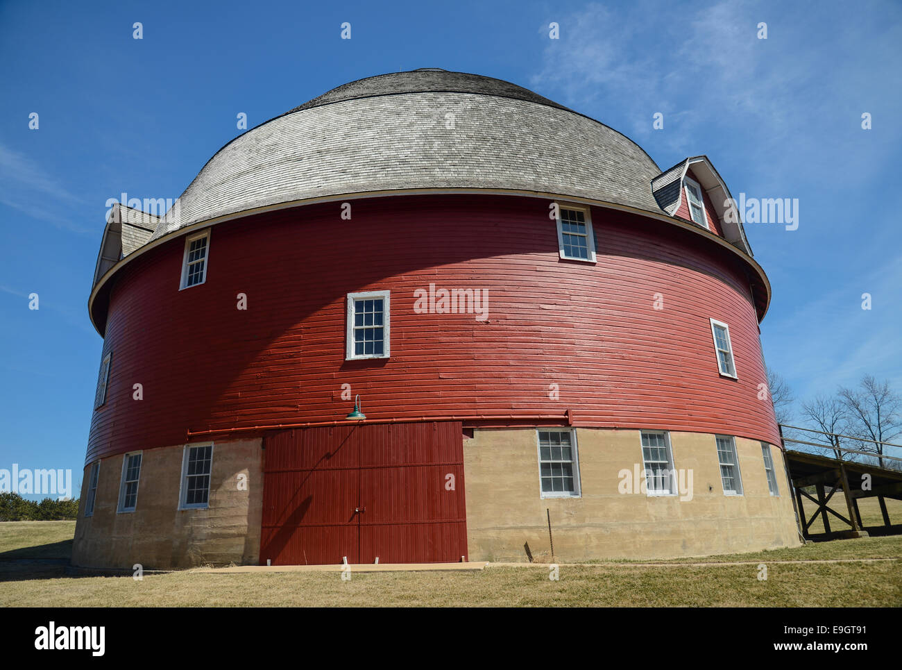 Ryan Round Barn in Johnson Sauk State Park built 1910 for Black Angus ...