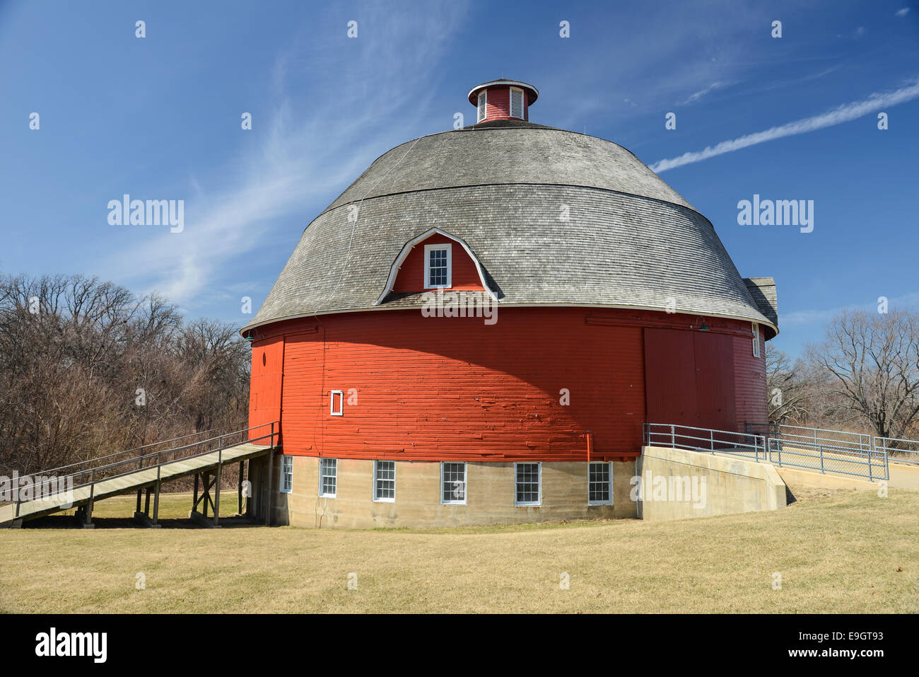 Ryan Round Barn in Johnson Sauk State Park built 1910 for Black Angus ...