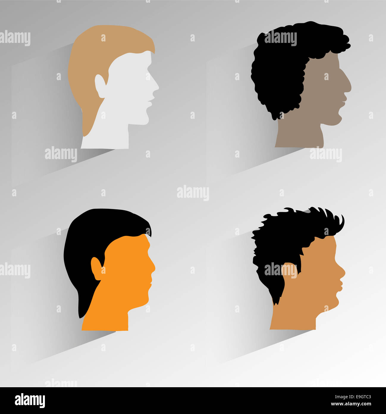 Shape of mans head hi-res stock photography and images - Alamy