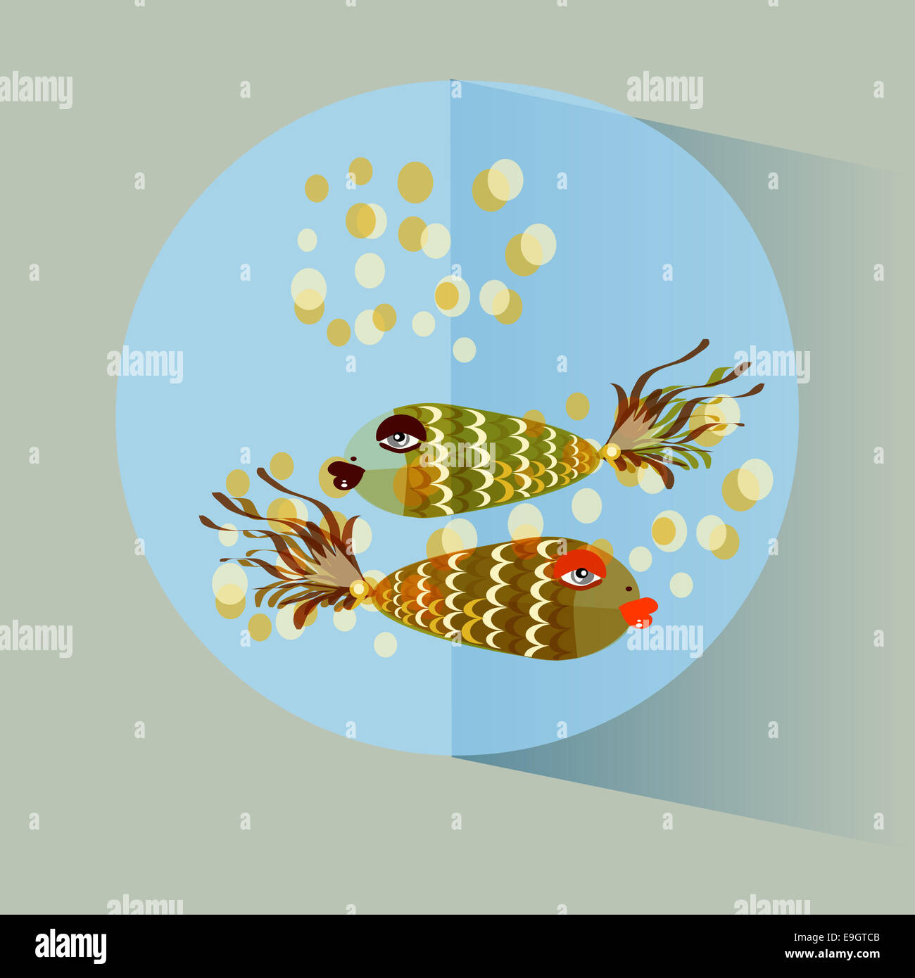 Two fishes hi-res stock photography and images - Alamy