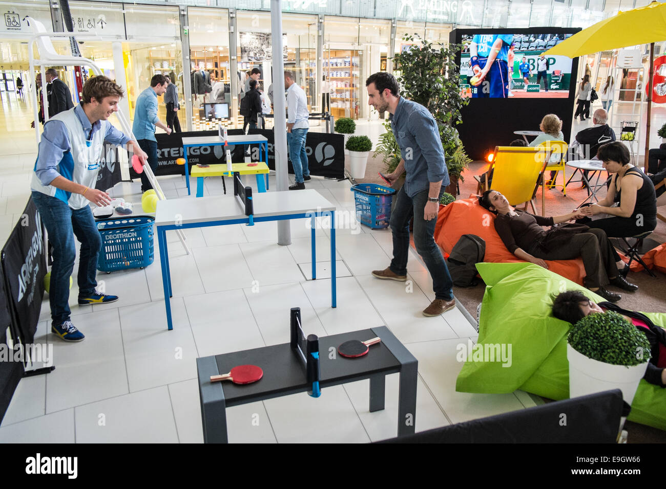 Table tennis tables and massage facilities for free usage while Roland ...