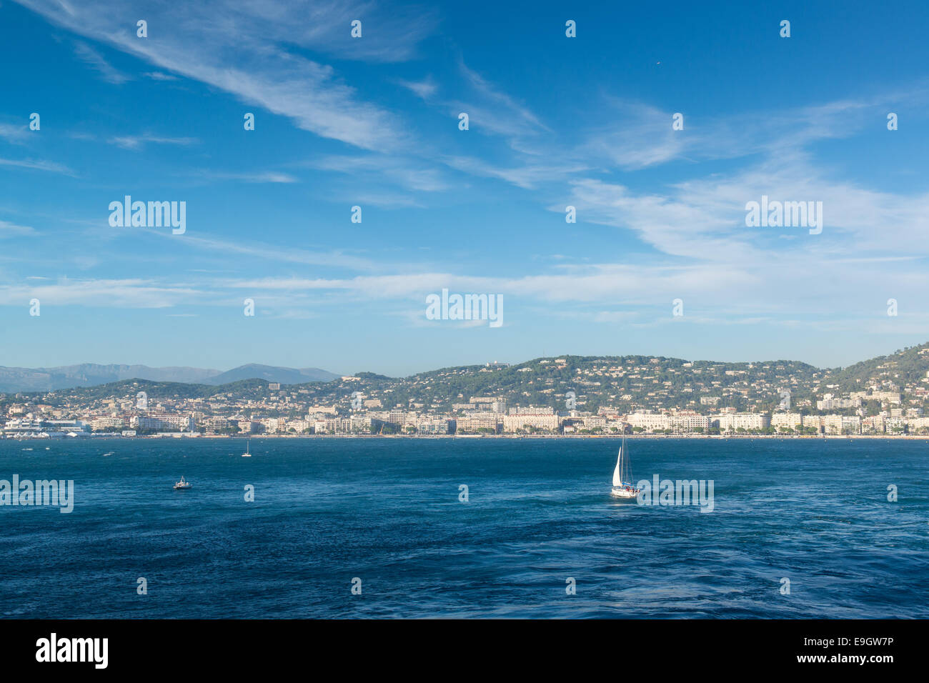 Cannes from the sea hi-res stock photography and images - Alamy