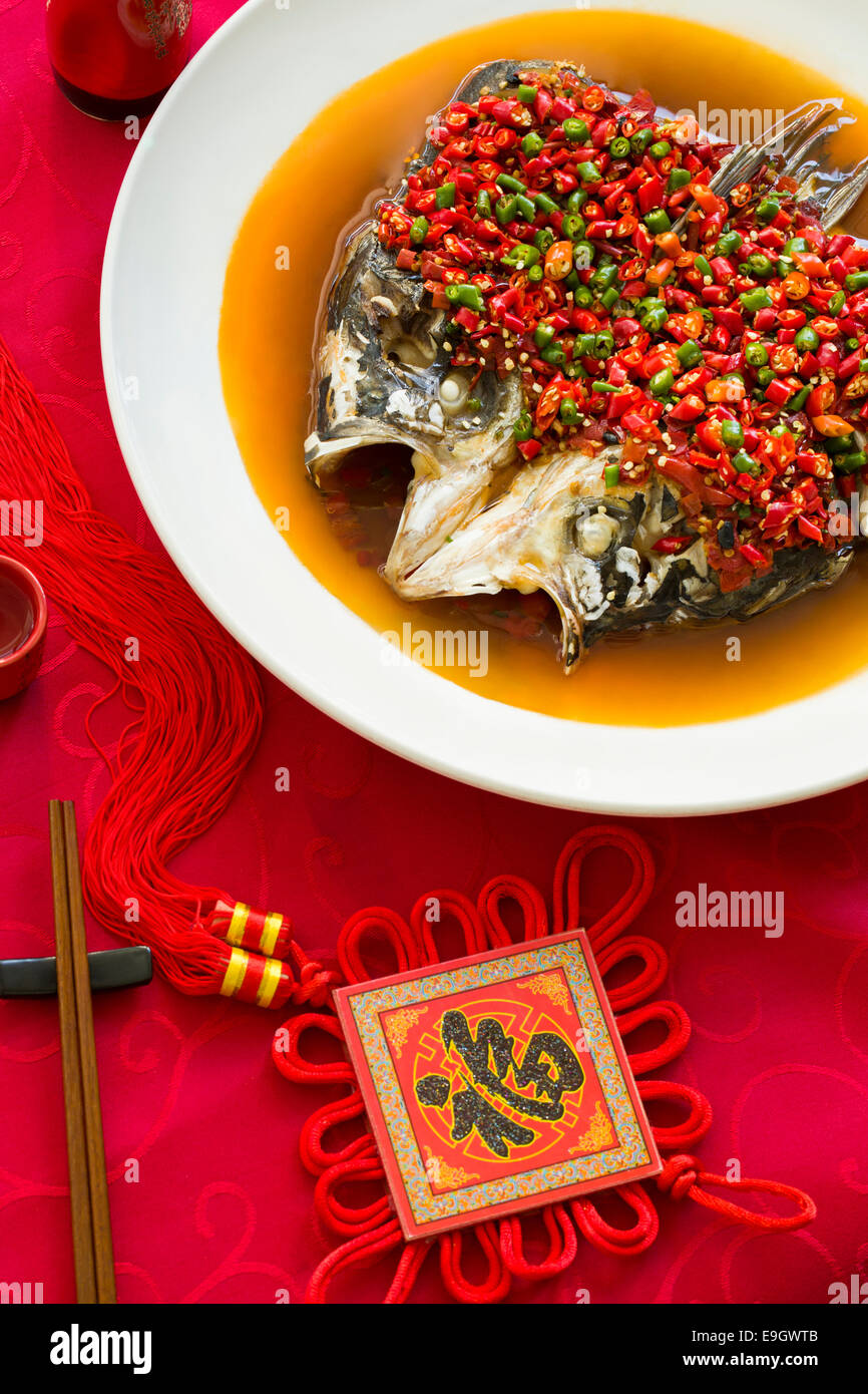 Chopped pepper fish head hi-res stock photography and images - Alamy
