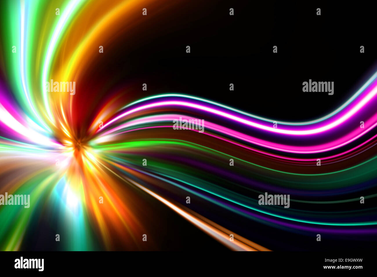 flash acceleration speed motion on night road Stock Photo - Alamy