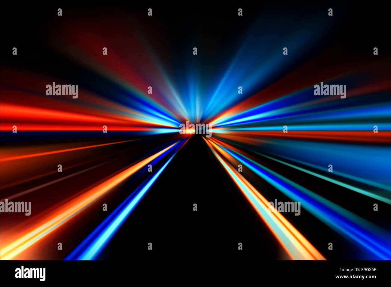 flash acceleration speed motion on night road Stock Photo - Alamy