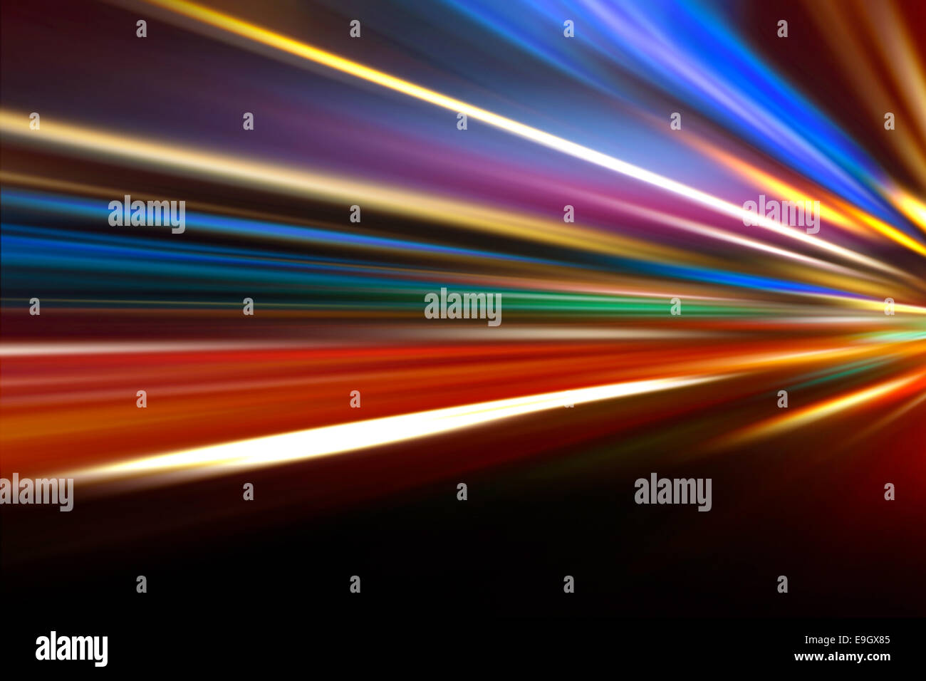 acceleration speed motion on night road Stock Photo - Alamy