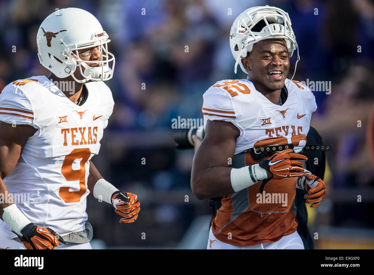 October 25, 2104: Texas Longhorns wide receiver John Harris (9) and ...