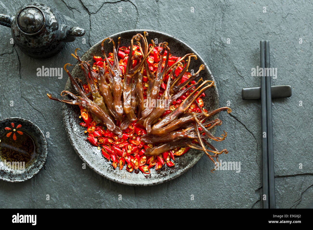 Marinated duck tongue hi-res stock photography and images - Alamy