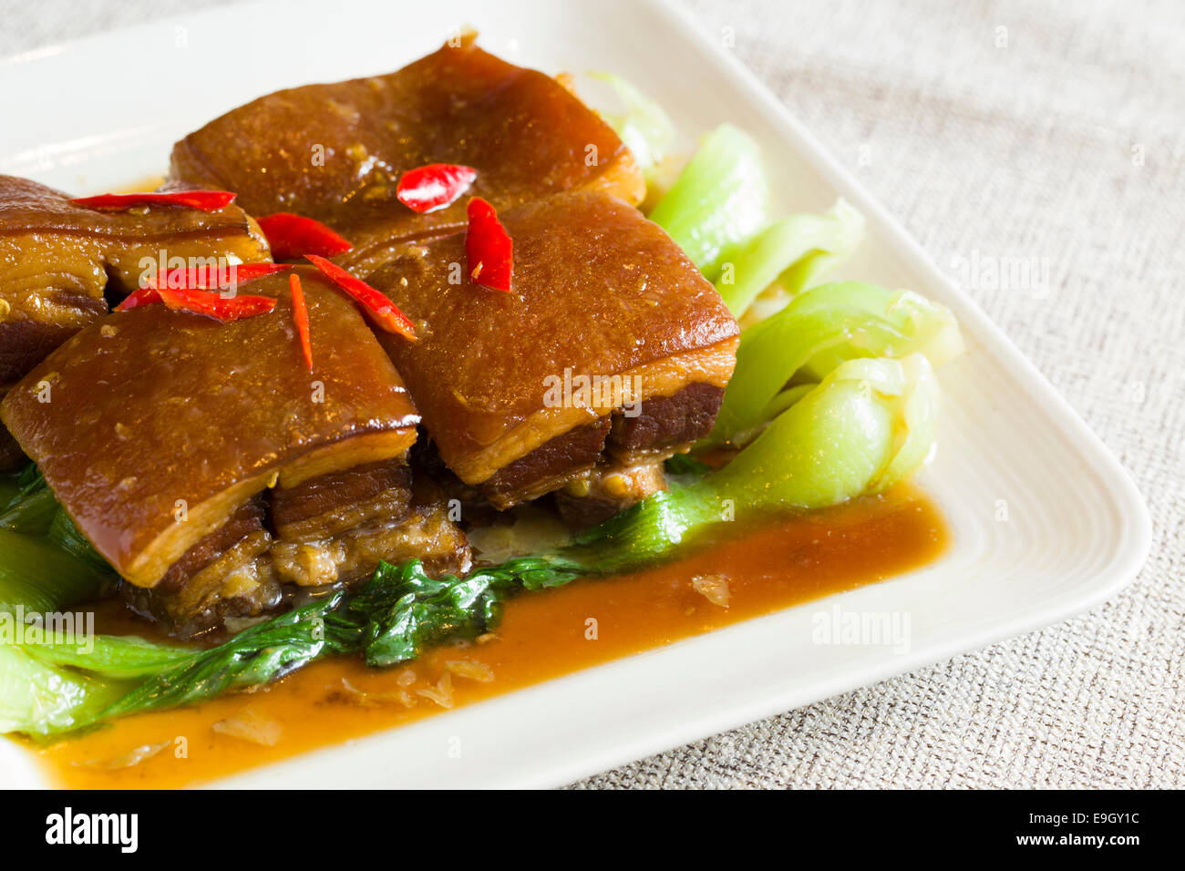 Chinese pork belly bok choy hi-res stock photography and images - Alamy