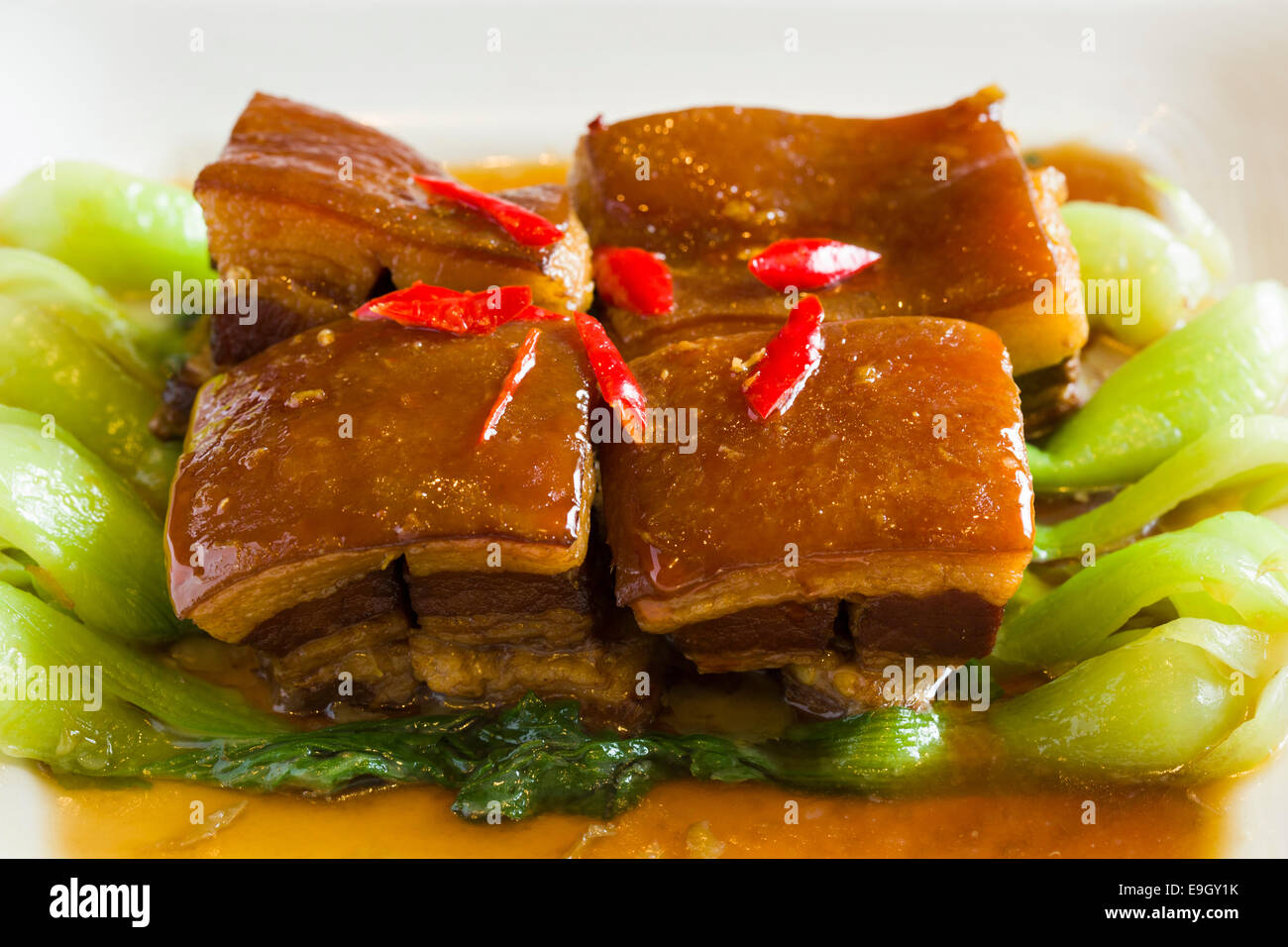 Chinese pork belly bok choy hi-res stock photography and images - Alamy