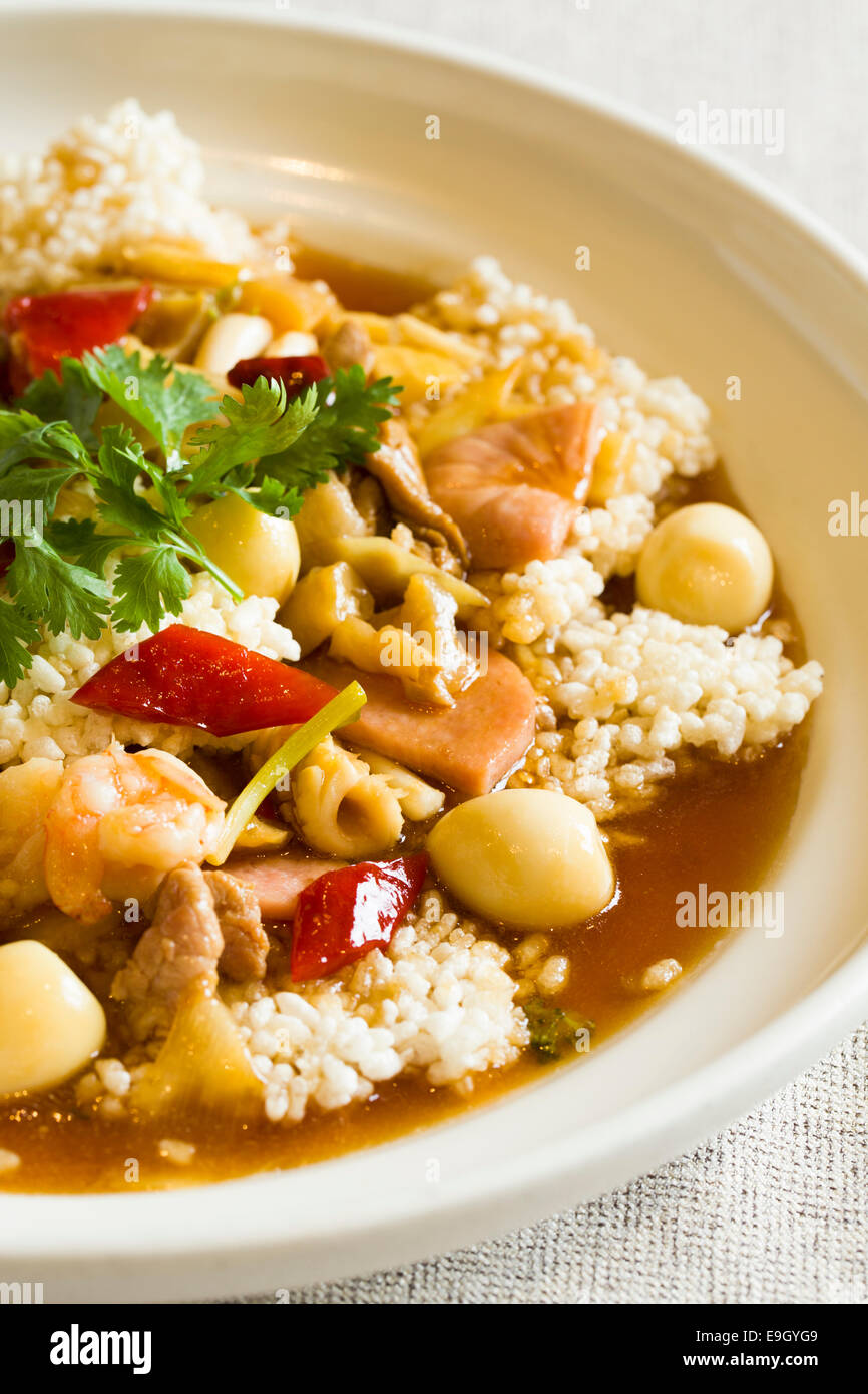 Chinese cuisine spicy crispy rice Stock Photo - Alamy