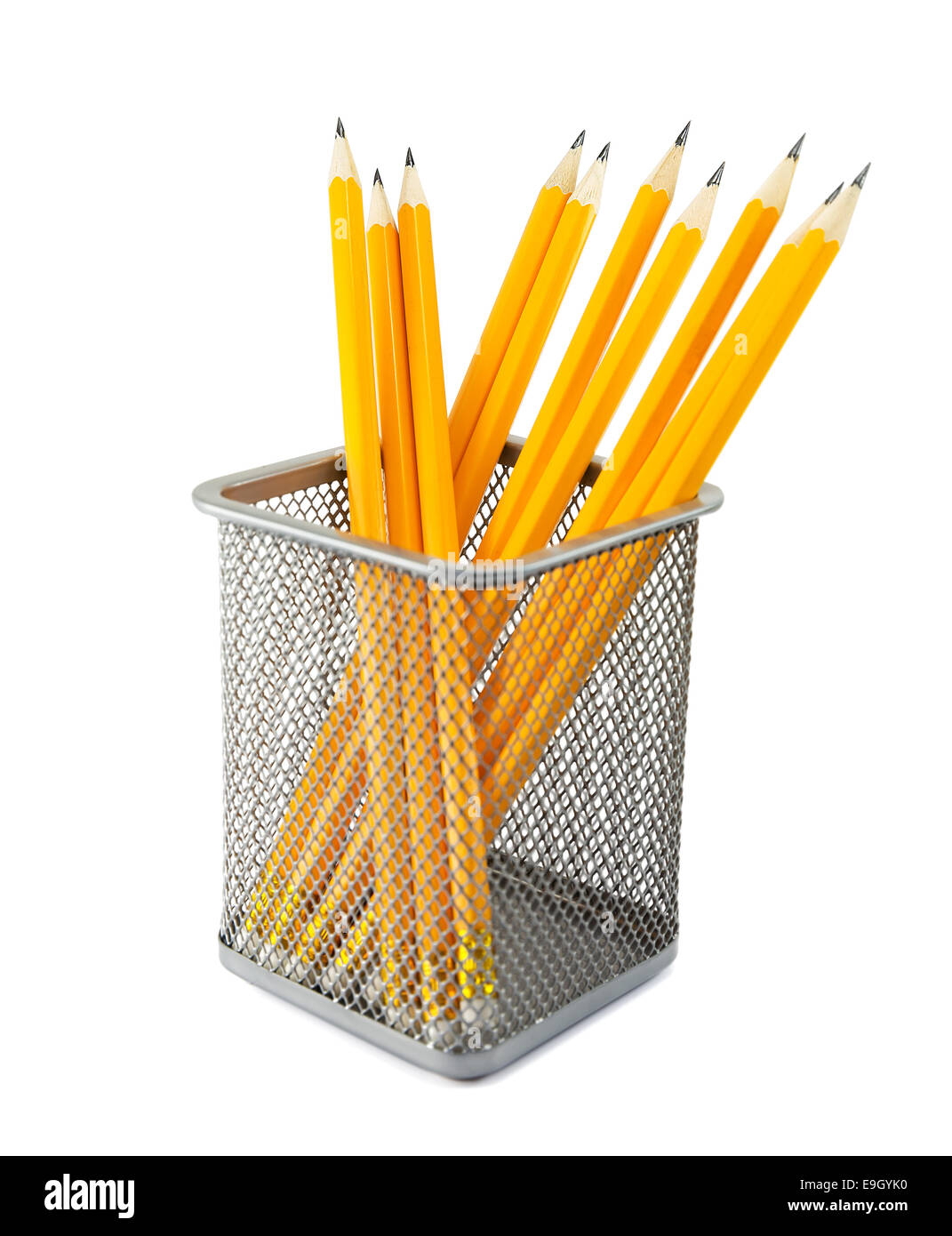 Orange pencil set on Cut Out Stock Images & Pictures - Alamy