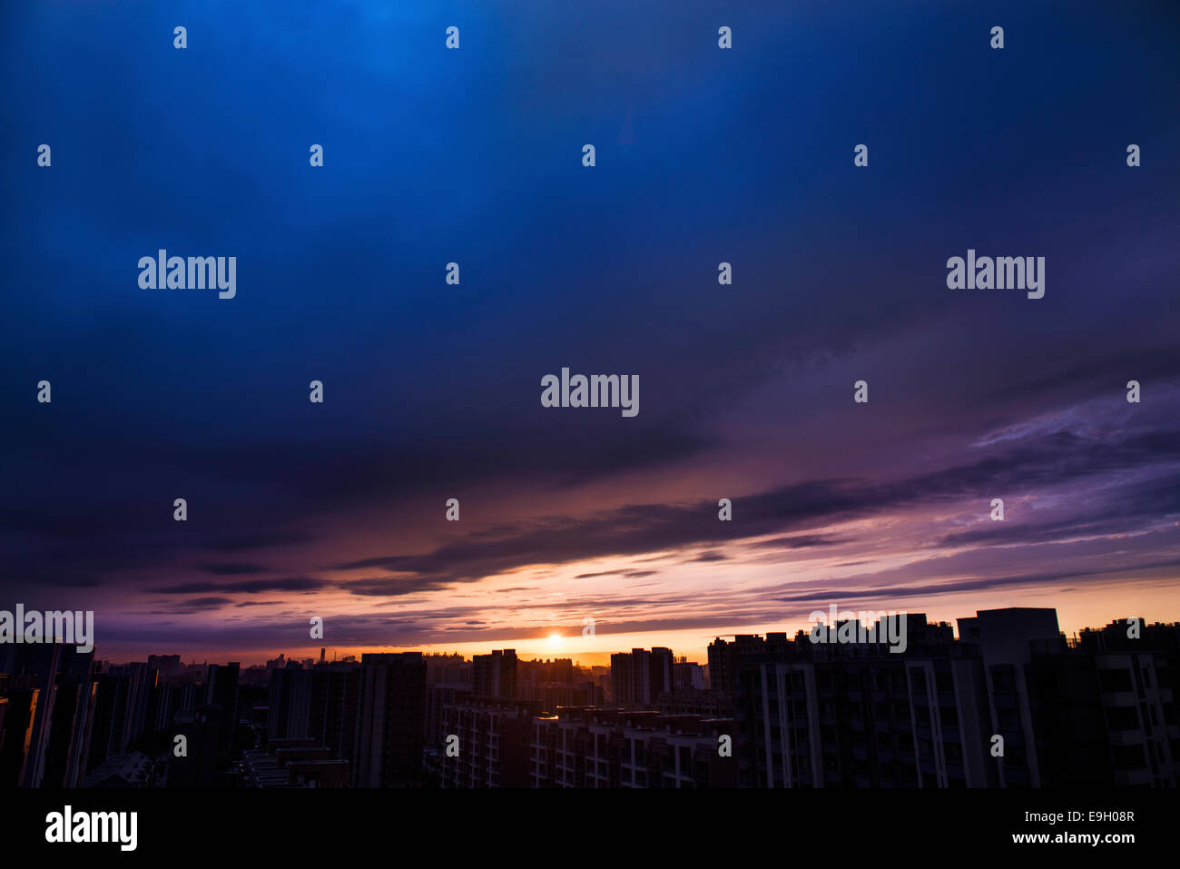 Sunset in Beijing,China Stock Photo - Alamy