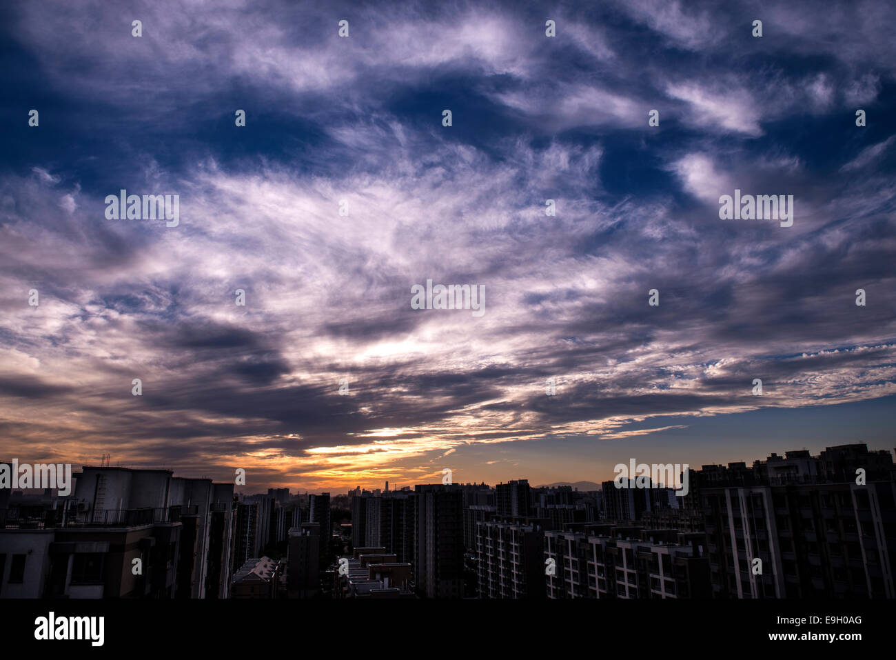 Sunset in Beijing,China Stock Photo - Alamy