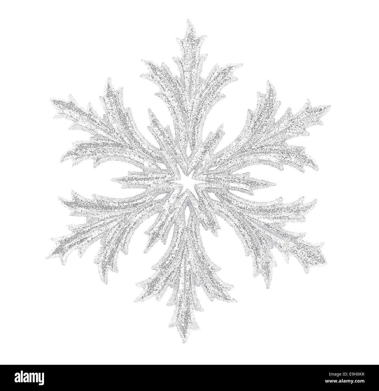 White background single snowflake hi-res stock photography and images ...