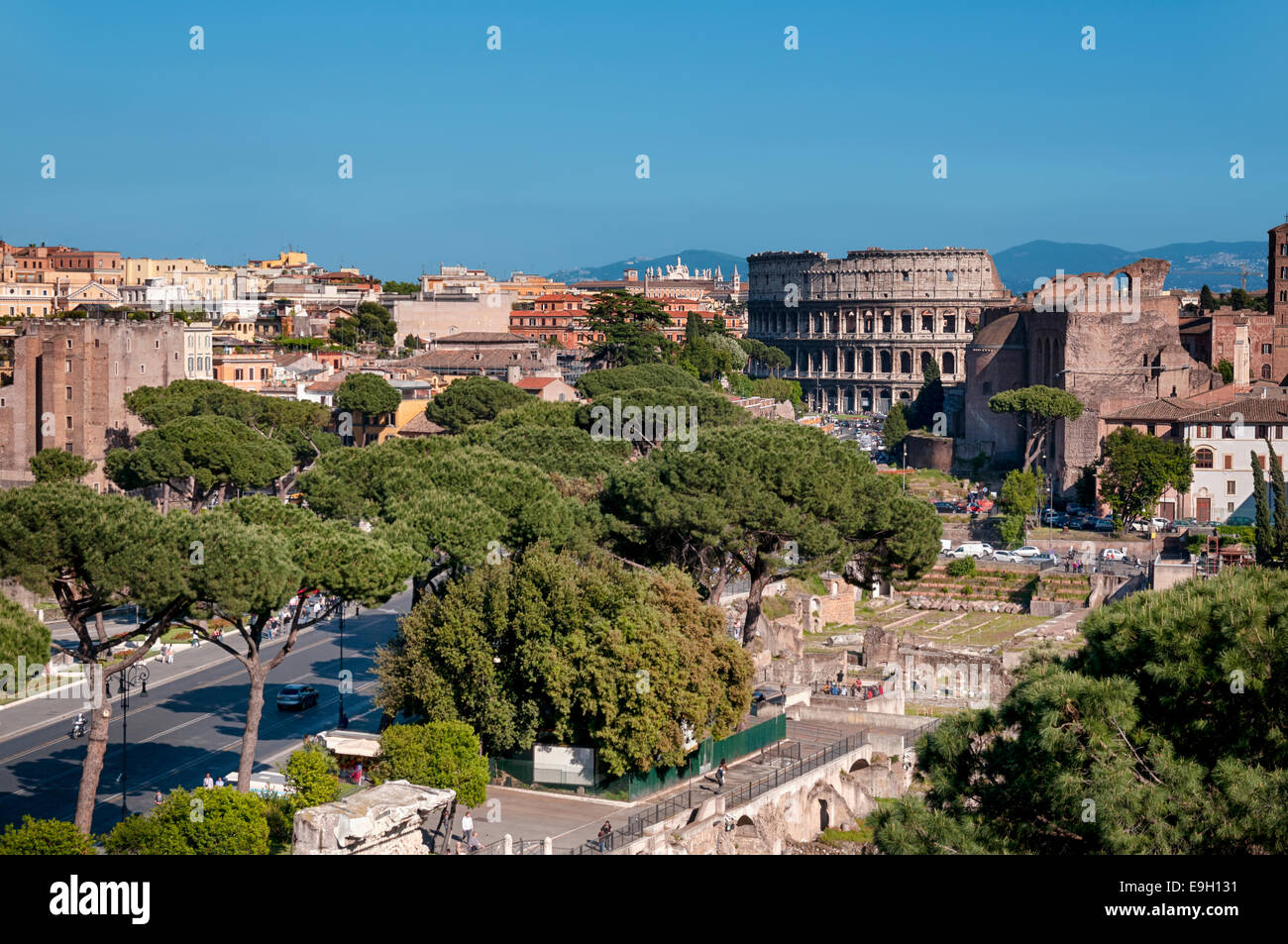 Aerial colosseum rome hi-res stock photography and images - Alamy