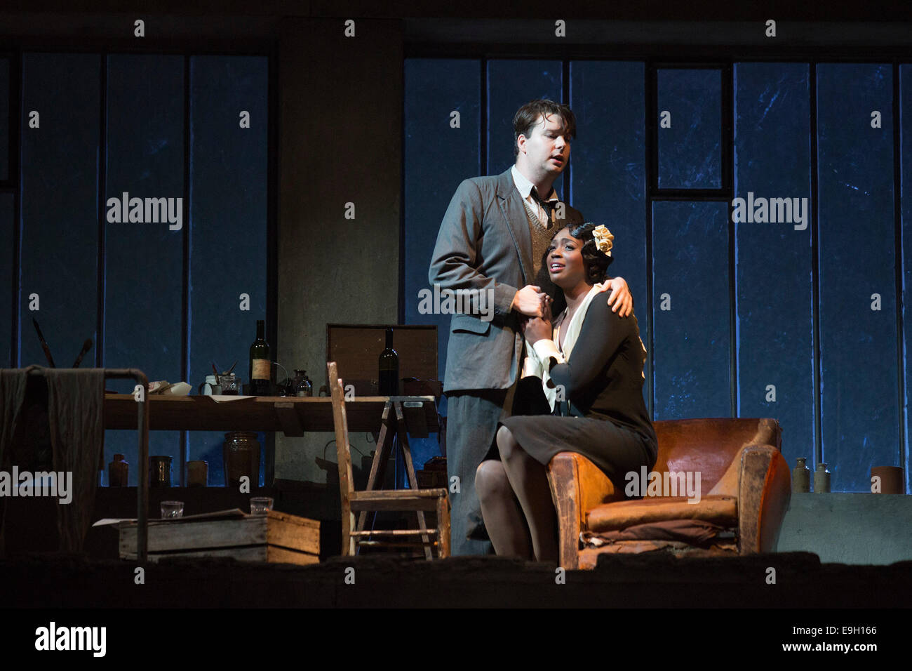 Dress rehearsal of the Puccini opera "La Bohème" starring Angel Blue as ...