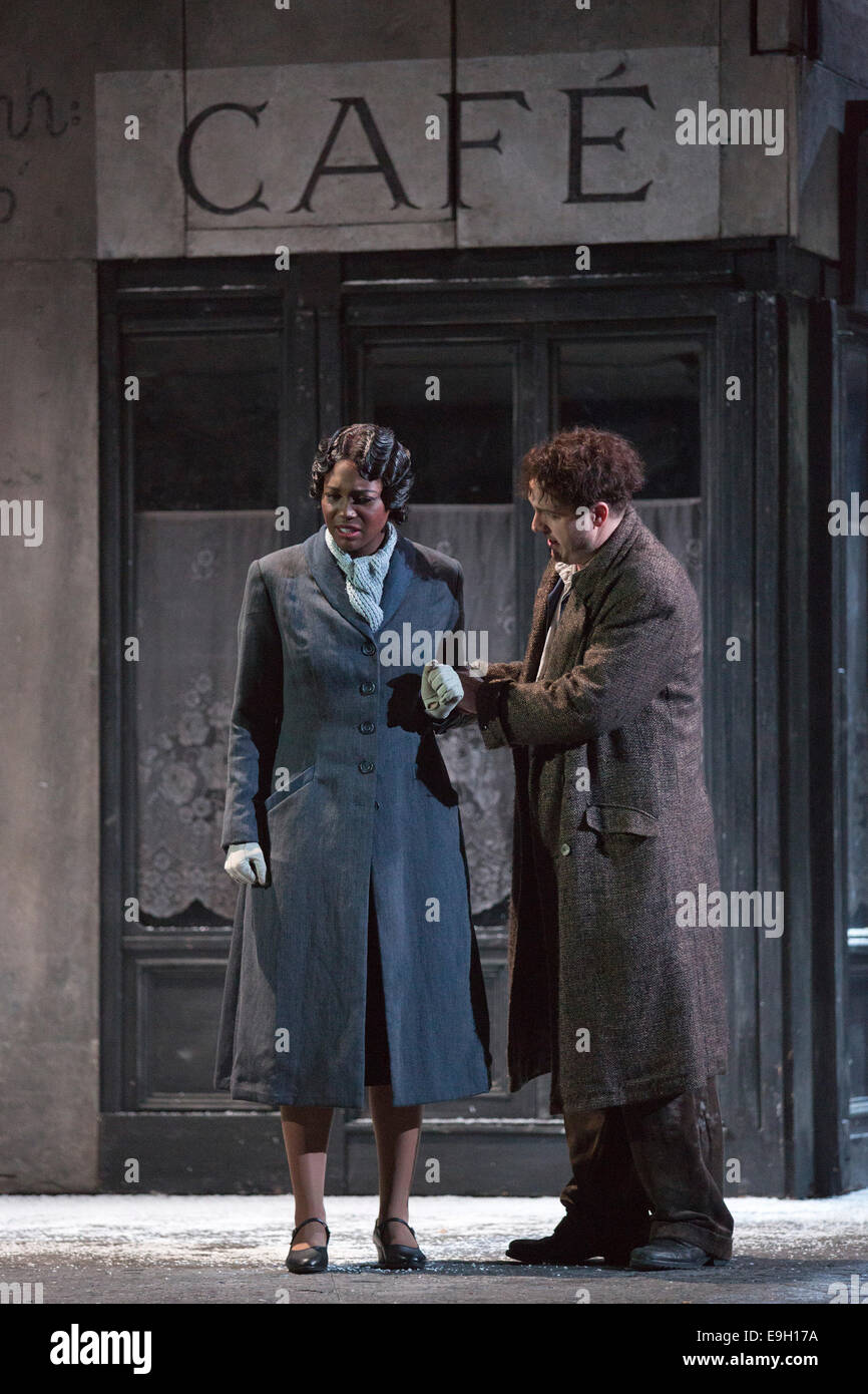 Dress rehearsal of the Puccini opera "La Bohème" starring Angel Blue as ...