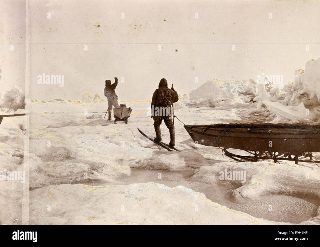 Photograph of Fredrik Hjalmar Johansen and Fridtjof Nansen during their ...