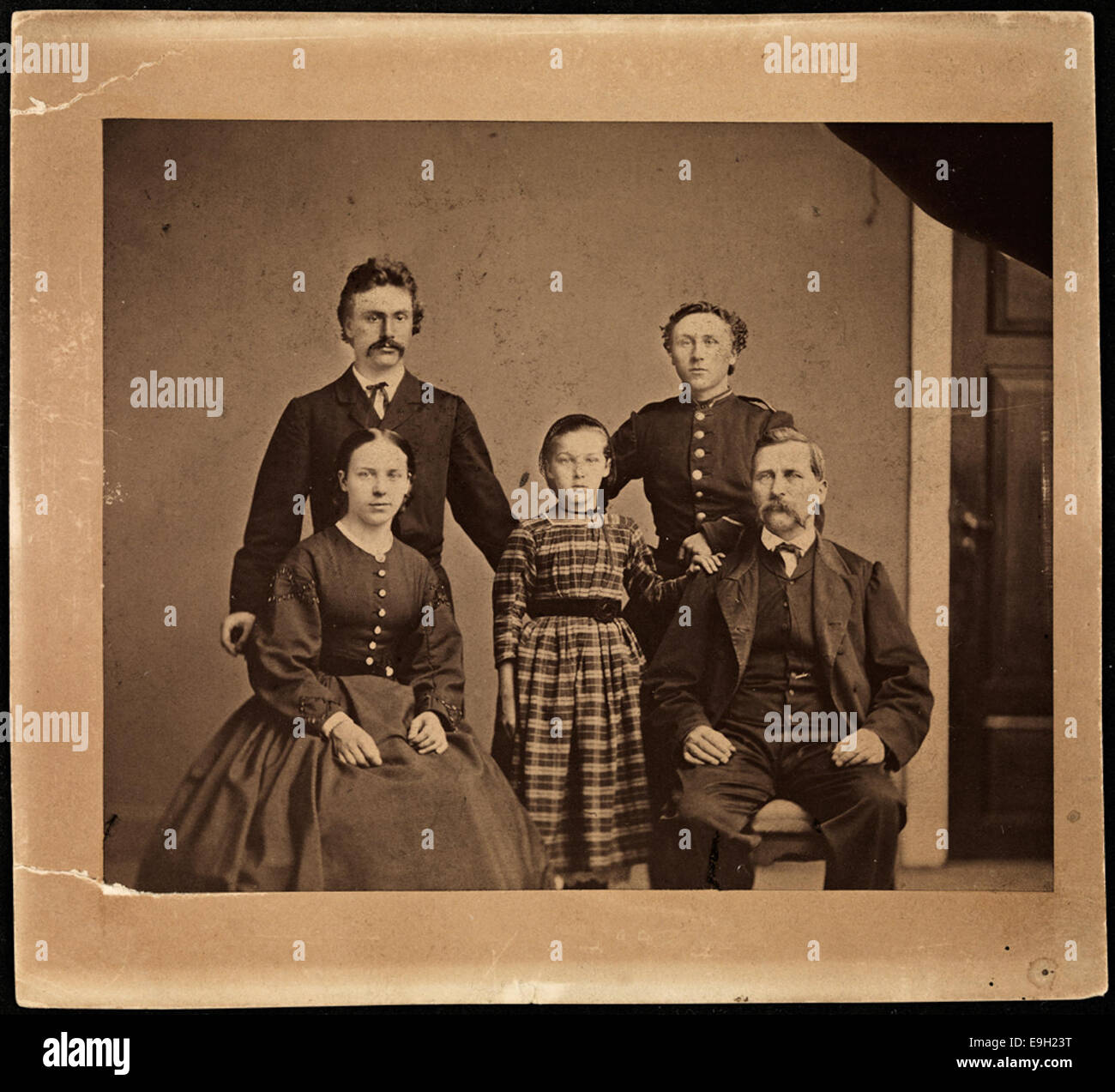A family portrait of Johan Svendsen with his father, Guldbrand Svendsen ...