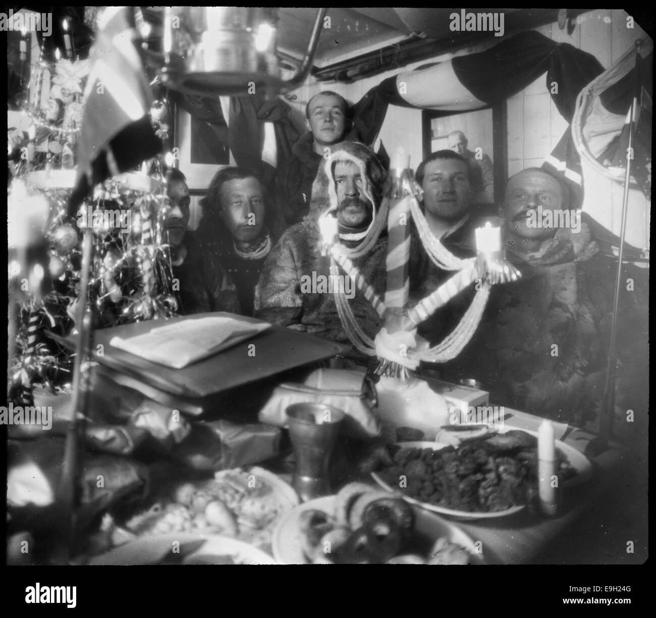 A photograph from the 1903 Christmas celebration in Gjoa Haven ...