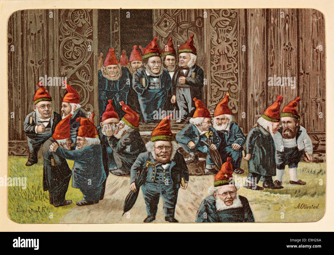 This 1895 photograph features prominent Norwegian figures including ...