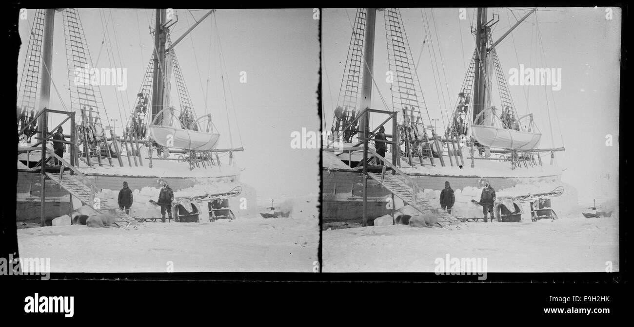The Maud, a ship used in Arctic exploration by Roald Amundsen, is shown ...