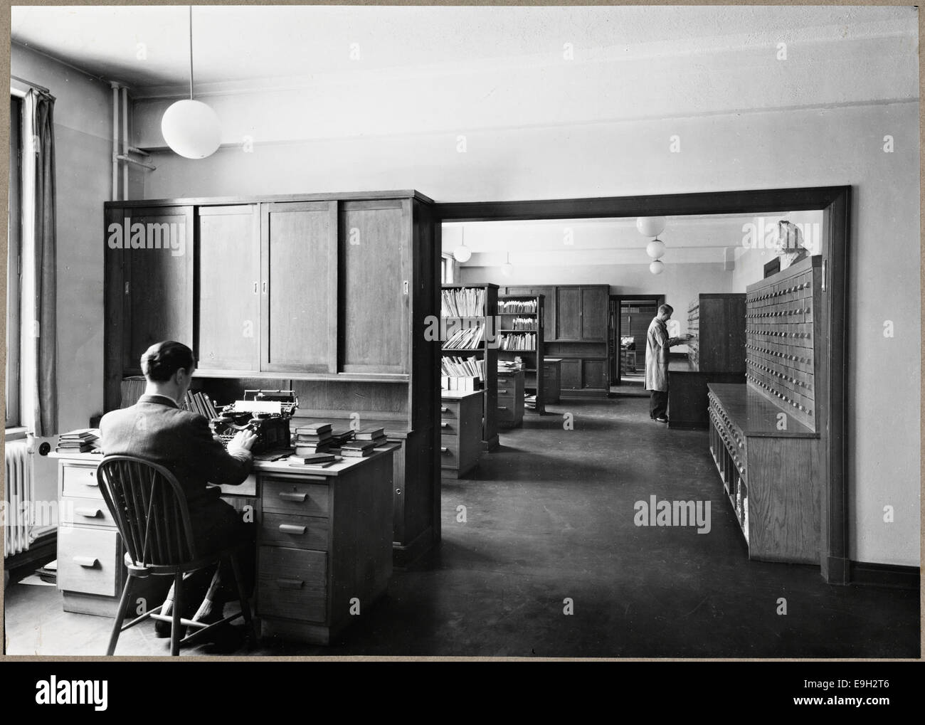 A photograph of the Norwegian department on the third floor of the ...