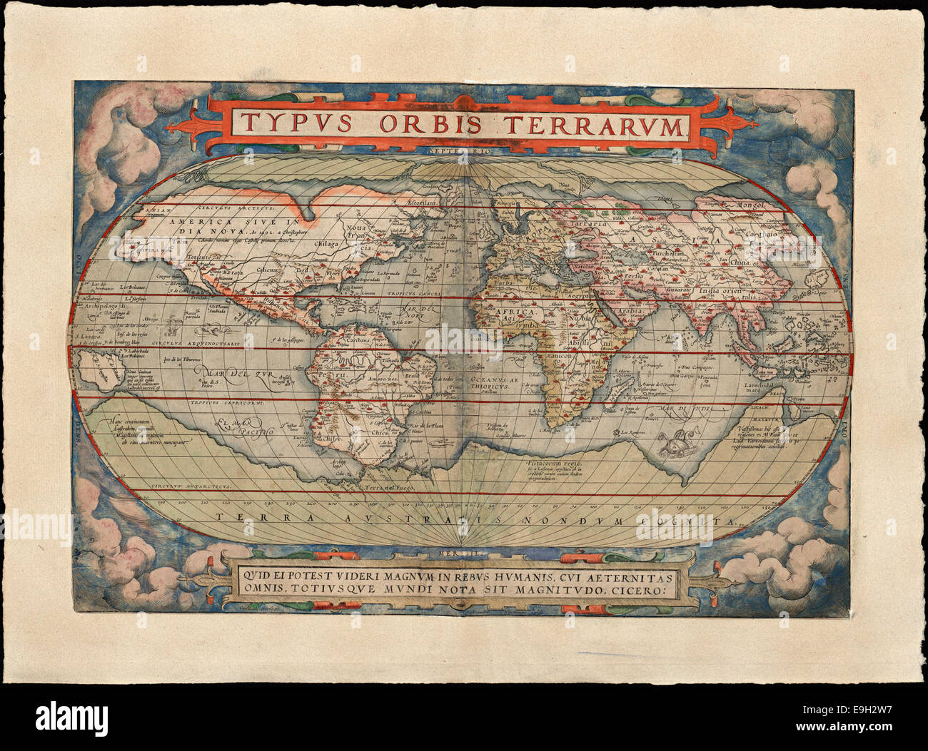 16th century map of the world hi-res stock photography and images - Alamy