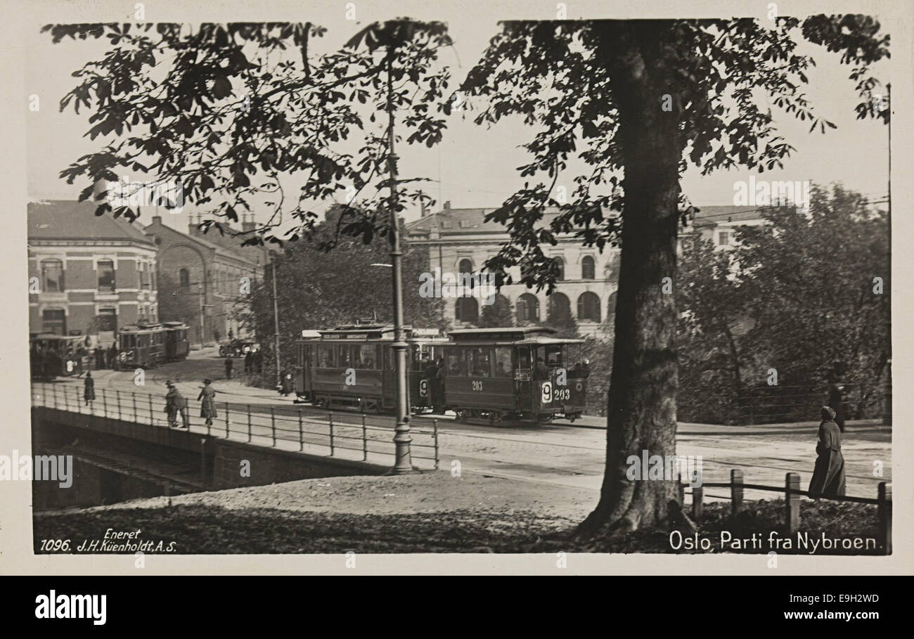 A photograph from around 1929, depicting a view of Nybroen and ...
